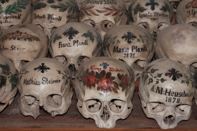 Salzkammergut region, Austria | The Bone House (Beinhaus) of the ...